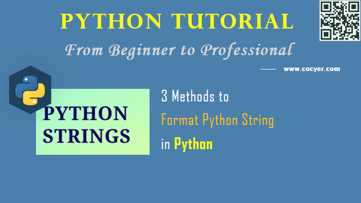 Python String 3 Methods To Format Python String Cocyer