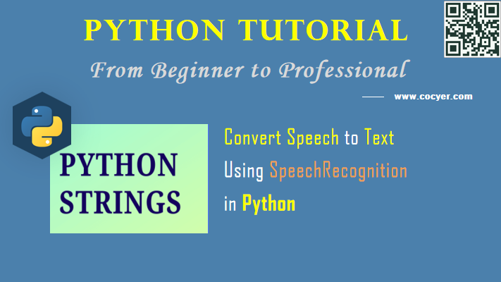 Python Convert Speech To Text Using SpeechRecognition Cocyer